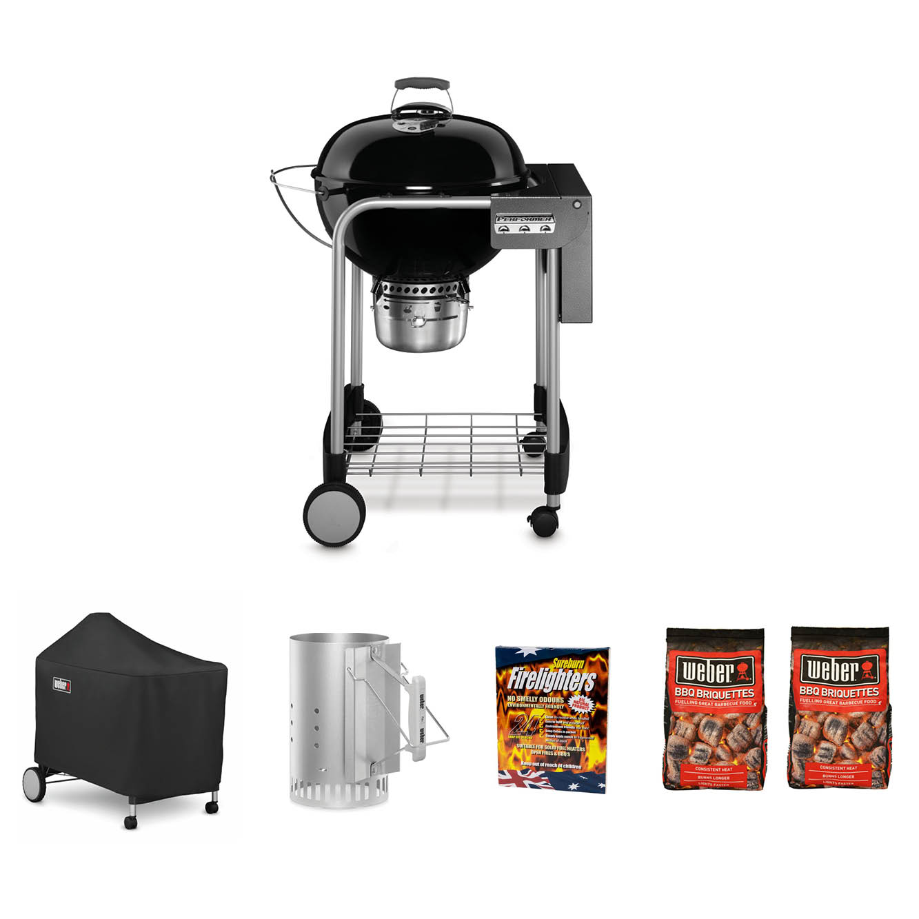 Weber Performer Kettle BBQ with Stainless Steel GBS 2020 - BBQs Plus