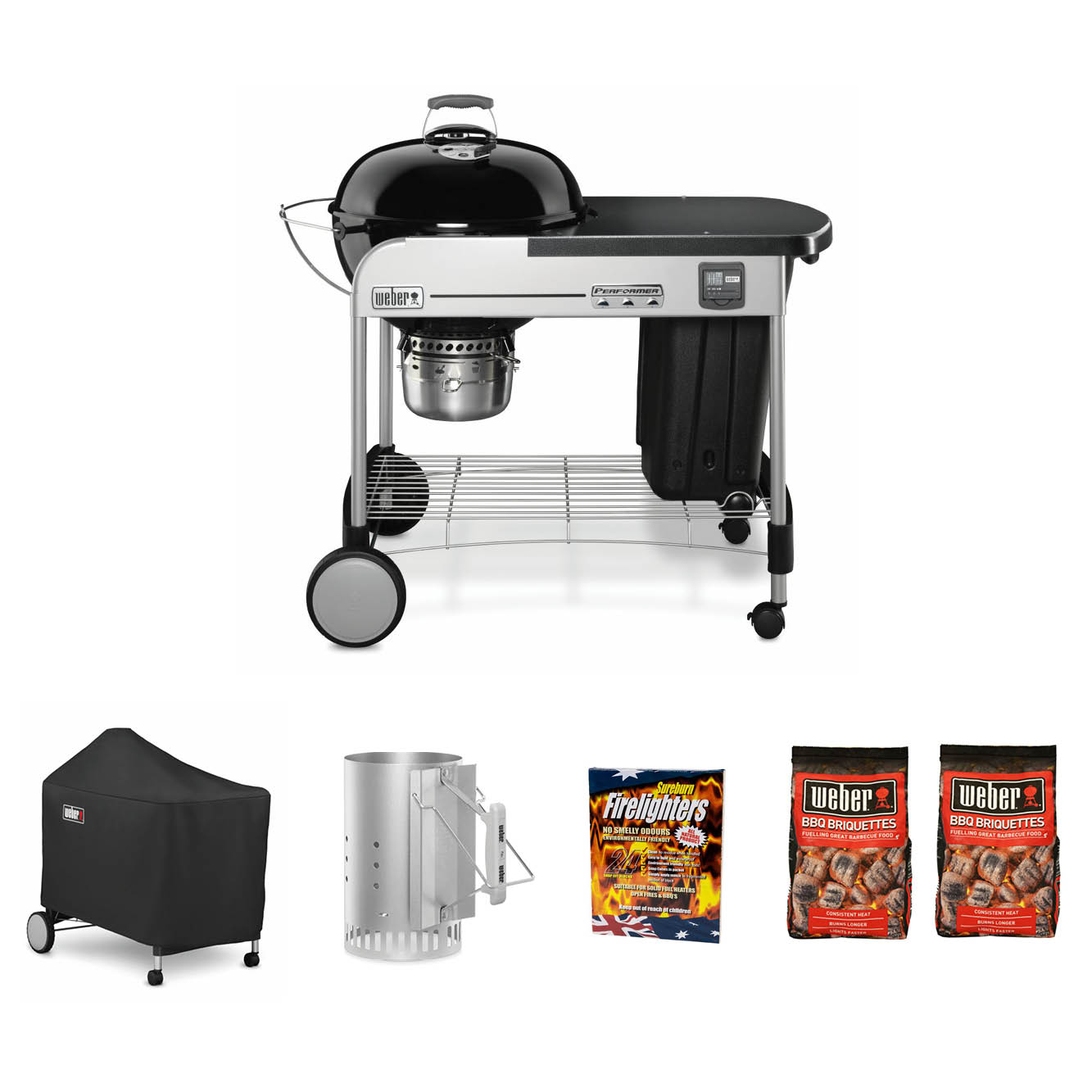 Weber Performer Premium Kettle BBQ - BBQs Plus