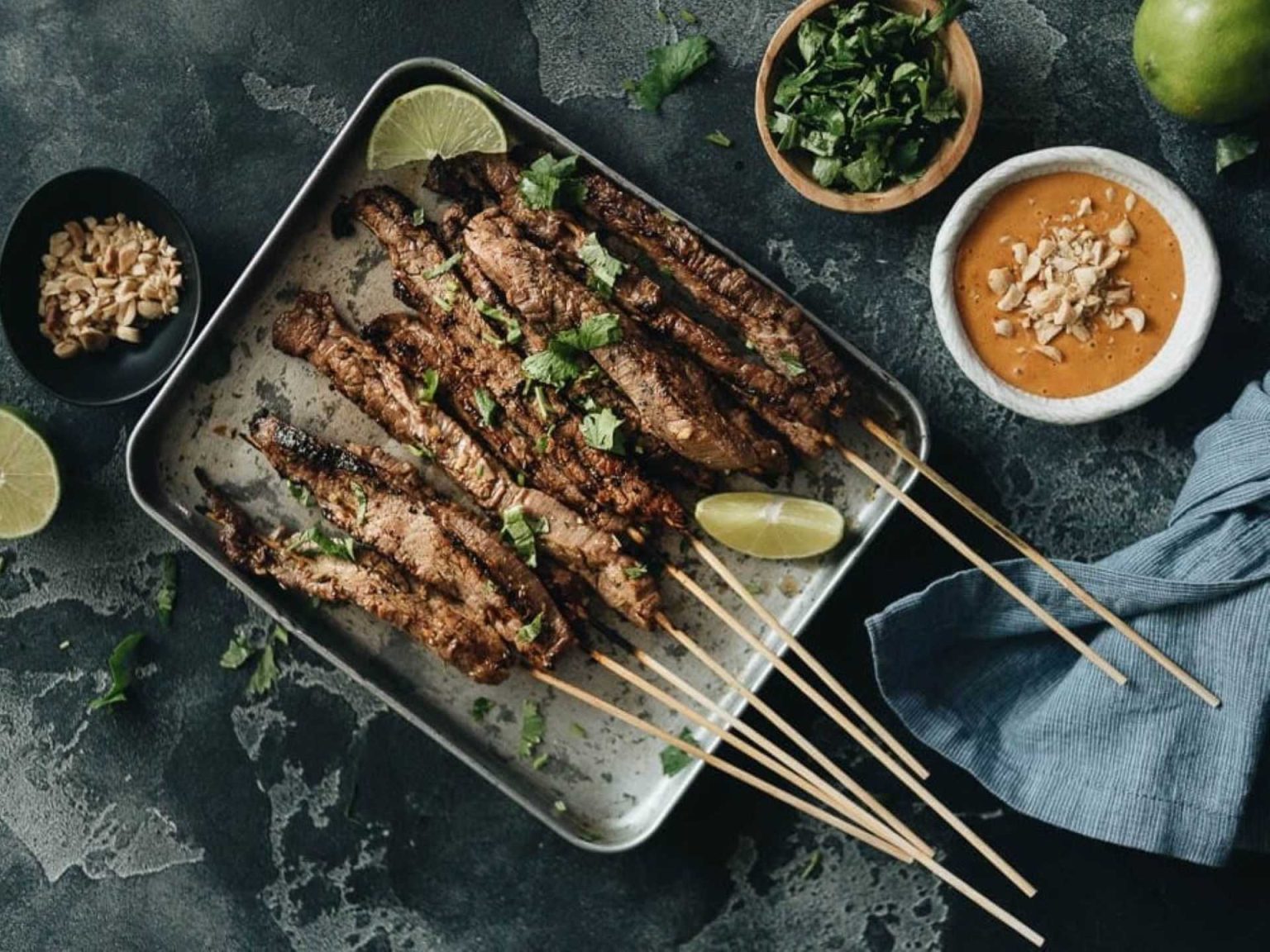 Recipe - Beef Satay Skewers - BBQs Plus