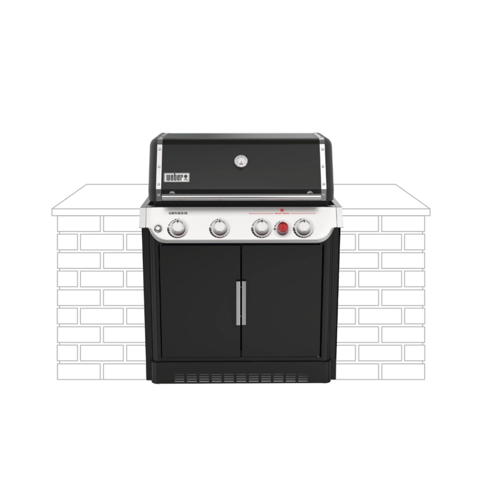 Weber Genesis E-460 Built In - Natural Gas - BBQs Plus